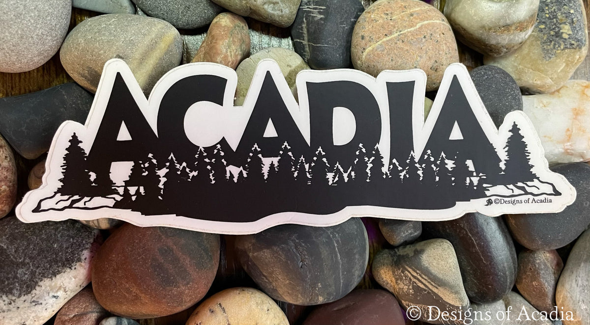 Sticker - Acadia Treeline – Designs of Acadia Tribal